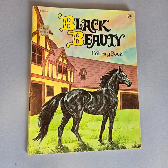 Toys | Vintage Coloring Book Black Beauty 1978 Playmore Partially ...